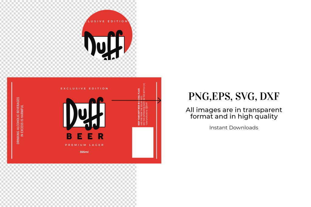 Duff Beer, Duff Beer Svg, Eps, Pdf, Png, Duff Beer Bundle, Duff Beer ...