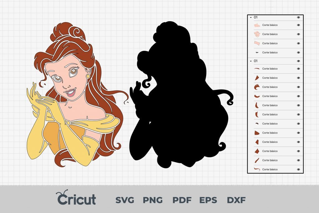 Princess SVG, Elsa svg, Cinderella svg, Moana svg, Snow White svg ...
