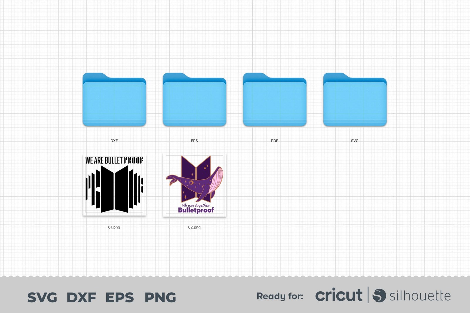 BTS Proof Album logo bundle - svg png dxf eps - We Are Bulletproof ...