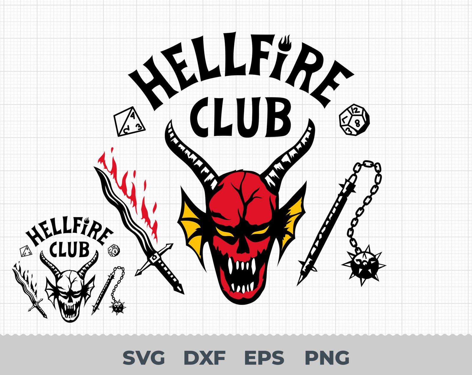 Hellfire Club Svg ,Stranger Svg Things, Stranger Svg Things Ss4 ...