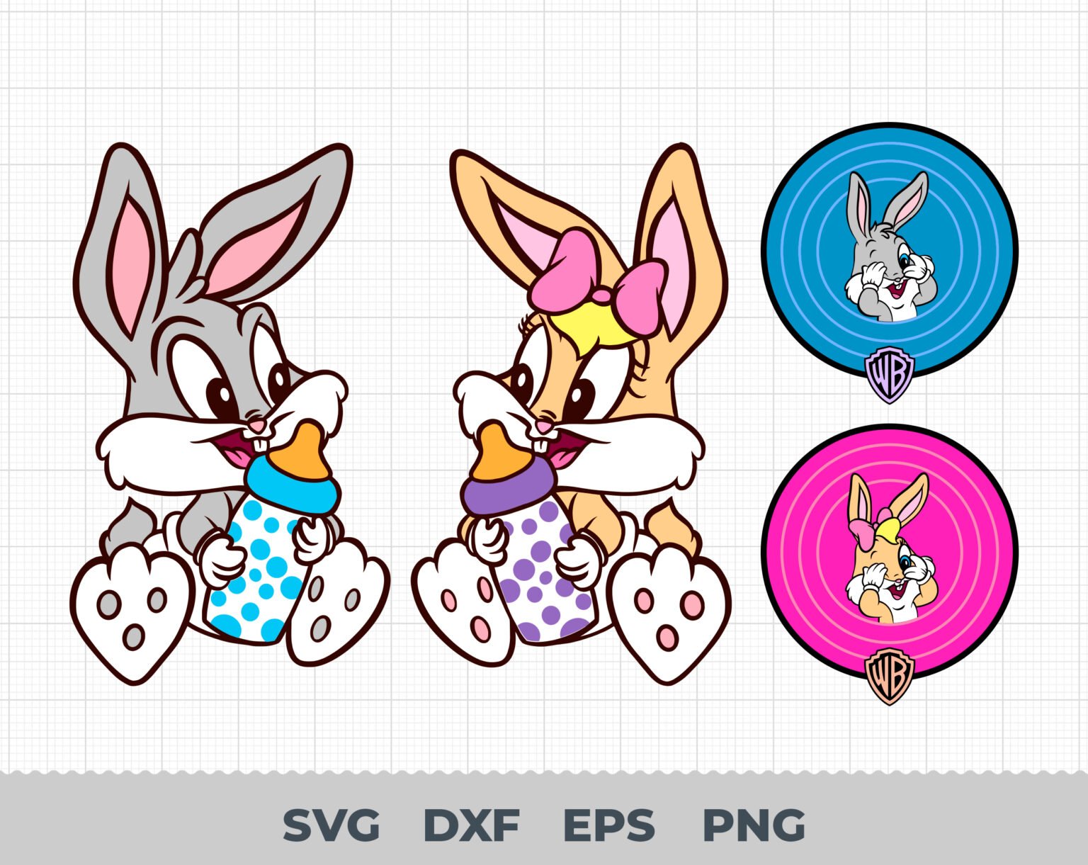 Baby Bugs Bunny y Lola svg, Bunny svg, Lola svg - RikunaStore
