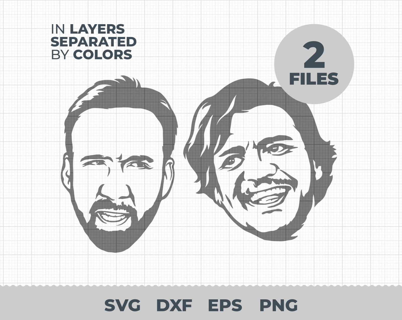 The Unbearable Weight Of Massive Talent Svg, Nick Cage and Pedro Pascal ...