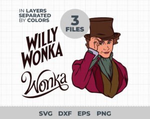 Wonka SVG, Wonka 2023 film svg, Logo Wonka svg, Willy Wonka svg